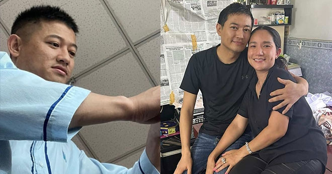 Hình ảnh Quý Bình thời điểm điều trị u não lần đầu được công bố