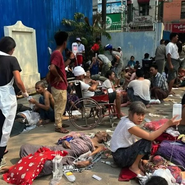 Sau động đất, bệnh viện Myanmar và Thái Lan chìm trong cảnh hỗn loạn