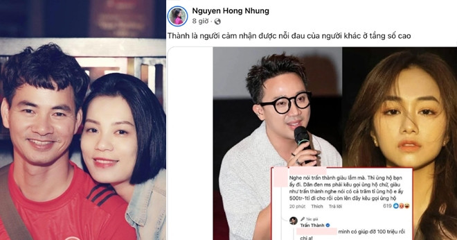 Vợ Xuân Bắc nói về việc Trấn Thành kêu gọi từ thiện cho nữ diễn viên bị ...